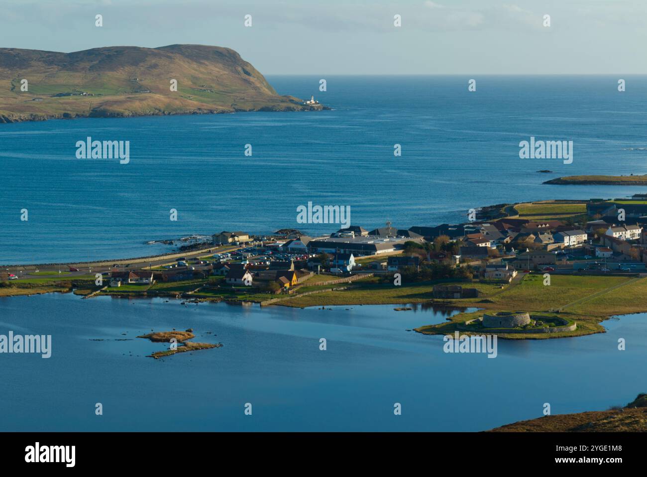 Shetland isles lerwick aerial hi-res stock photography and images - Alamy