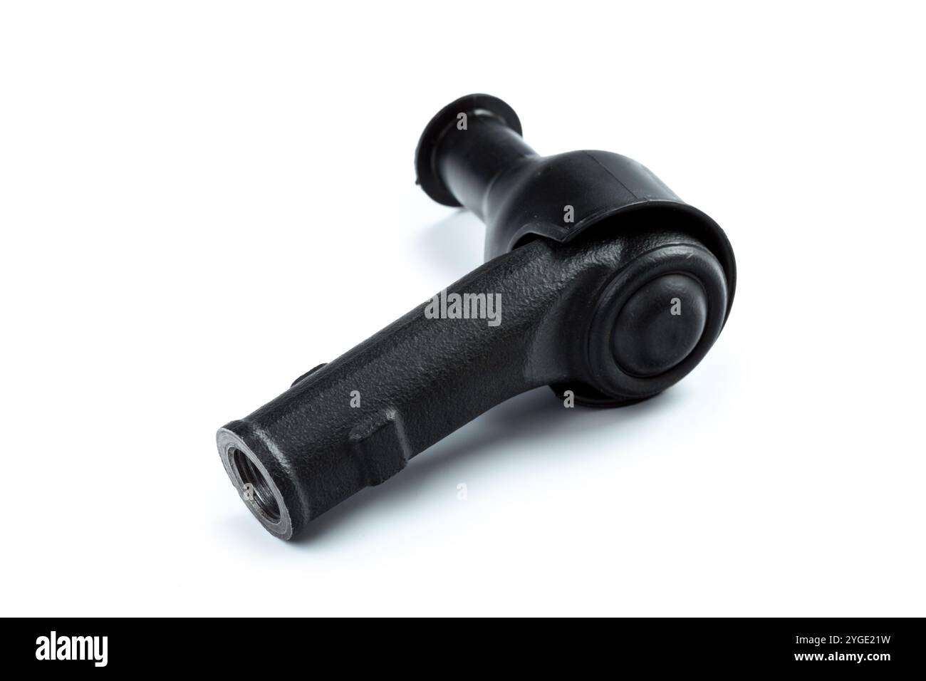 Automobile steering rod tip isolated on a white background Stock Photo ...