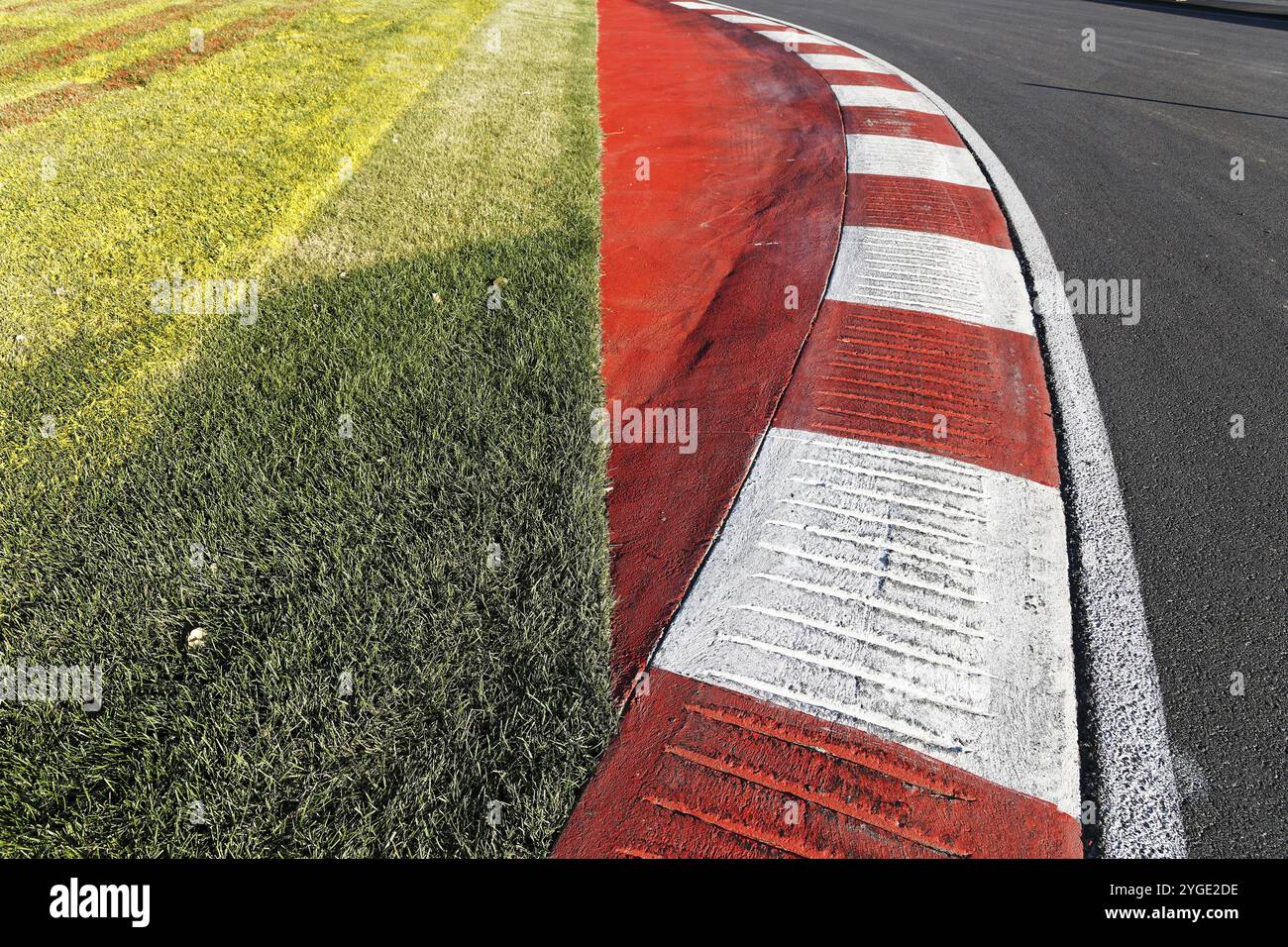 Track markings, F1 Grand Prix Racetrack, Montreal, Province of Quebec ...
