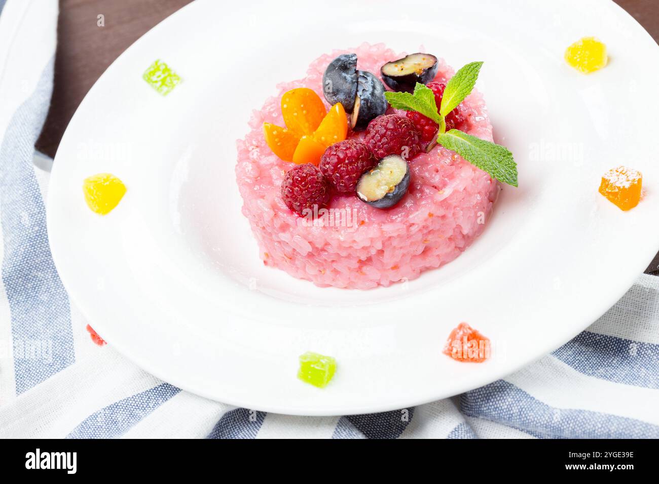 pink mochi japanese sweet rice treat Stock Photo - Alamy