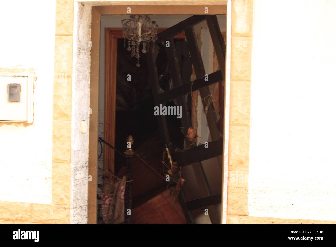 Destruction and devastation due to flooding due to torrential rains in ...