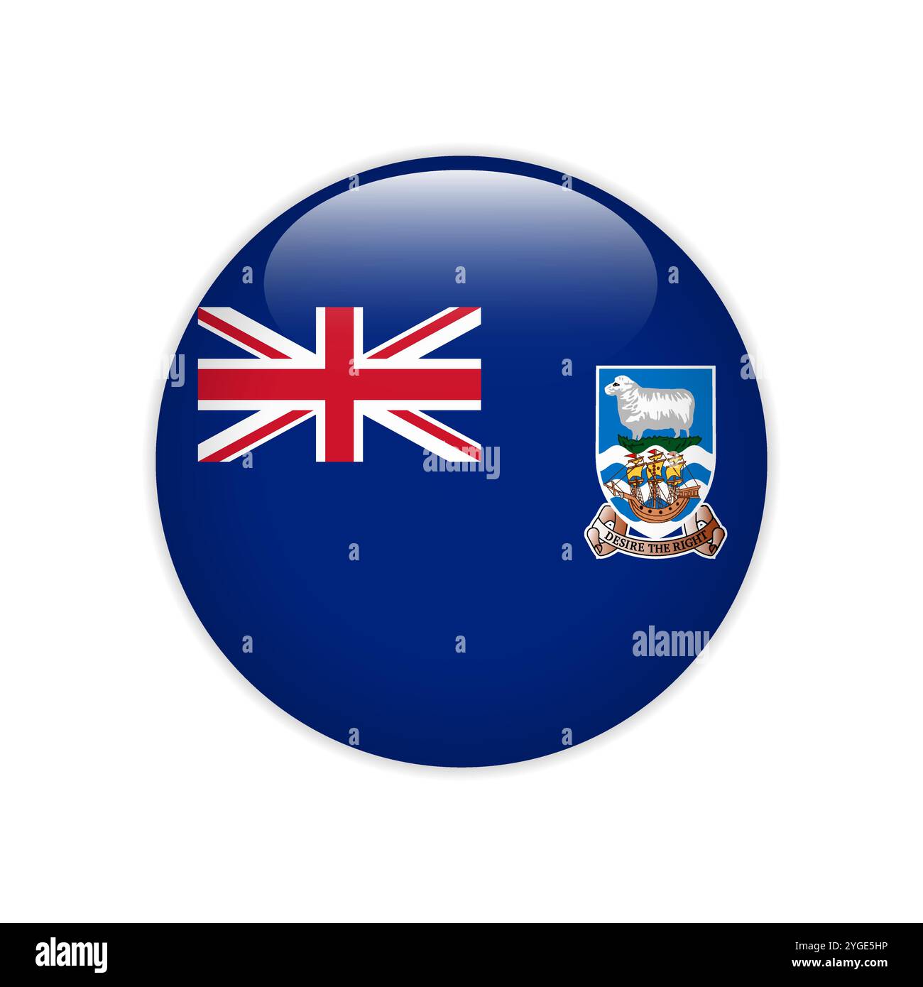 Falkland islands vector map hi-res stock photography and images - Alamy