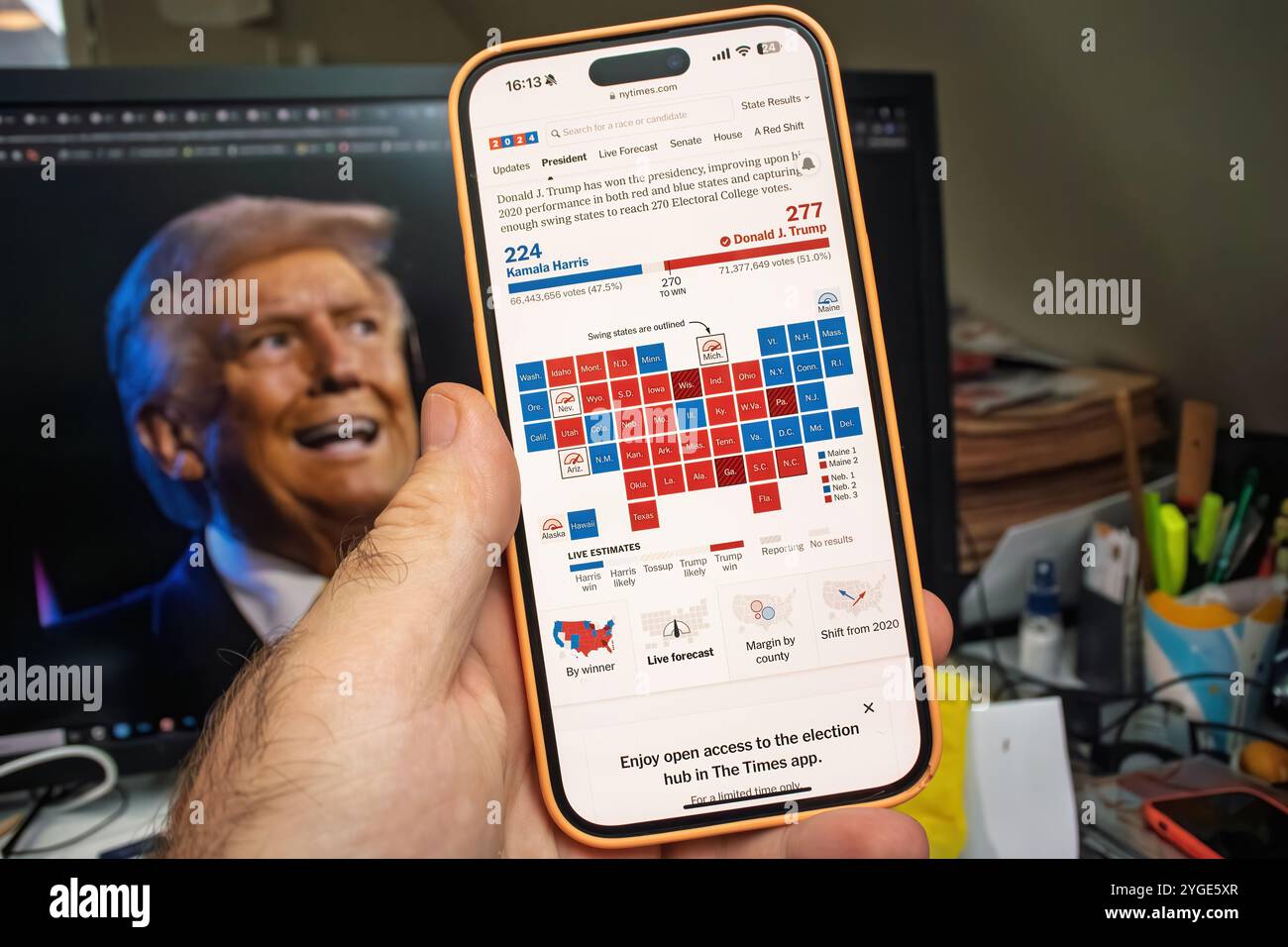 Electoral map 2024 hi-res stock photography and images - Alamy