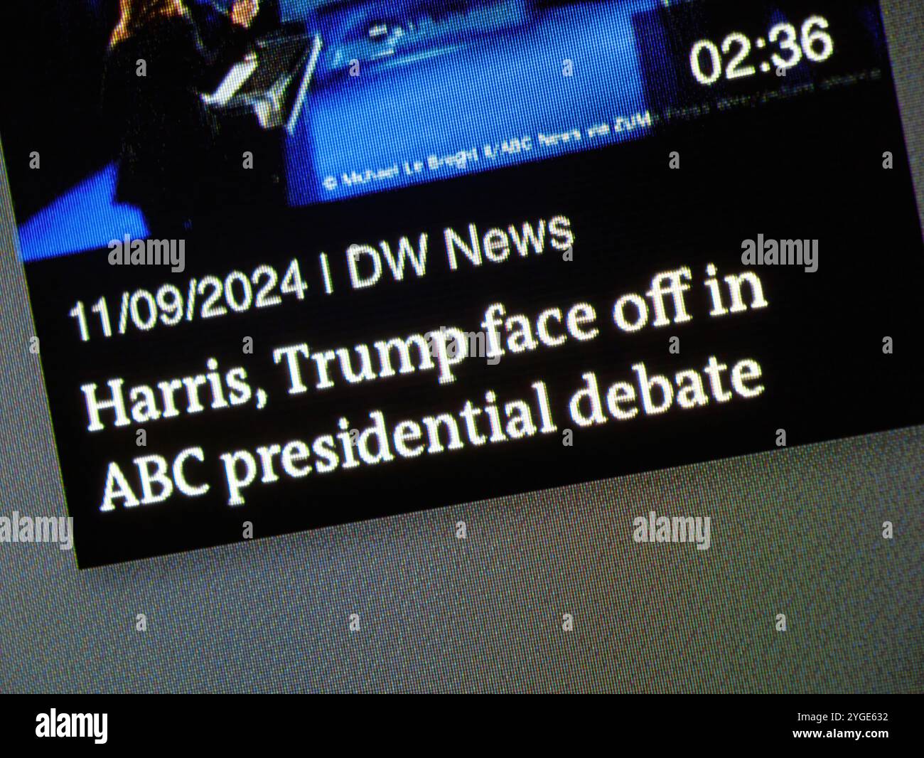 Us debate candidates campaign hi-res stock photography and images - Alamy