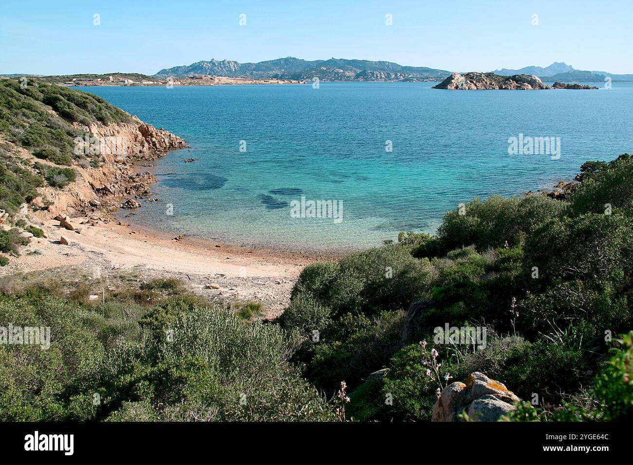 Due Mari beach - Caprera island - La Maddalena Archipelago - Sardinia ...