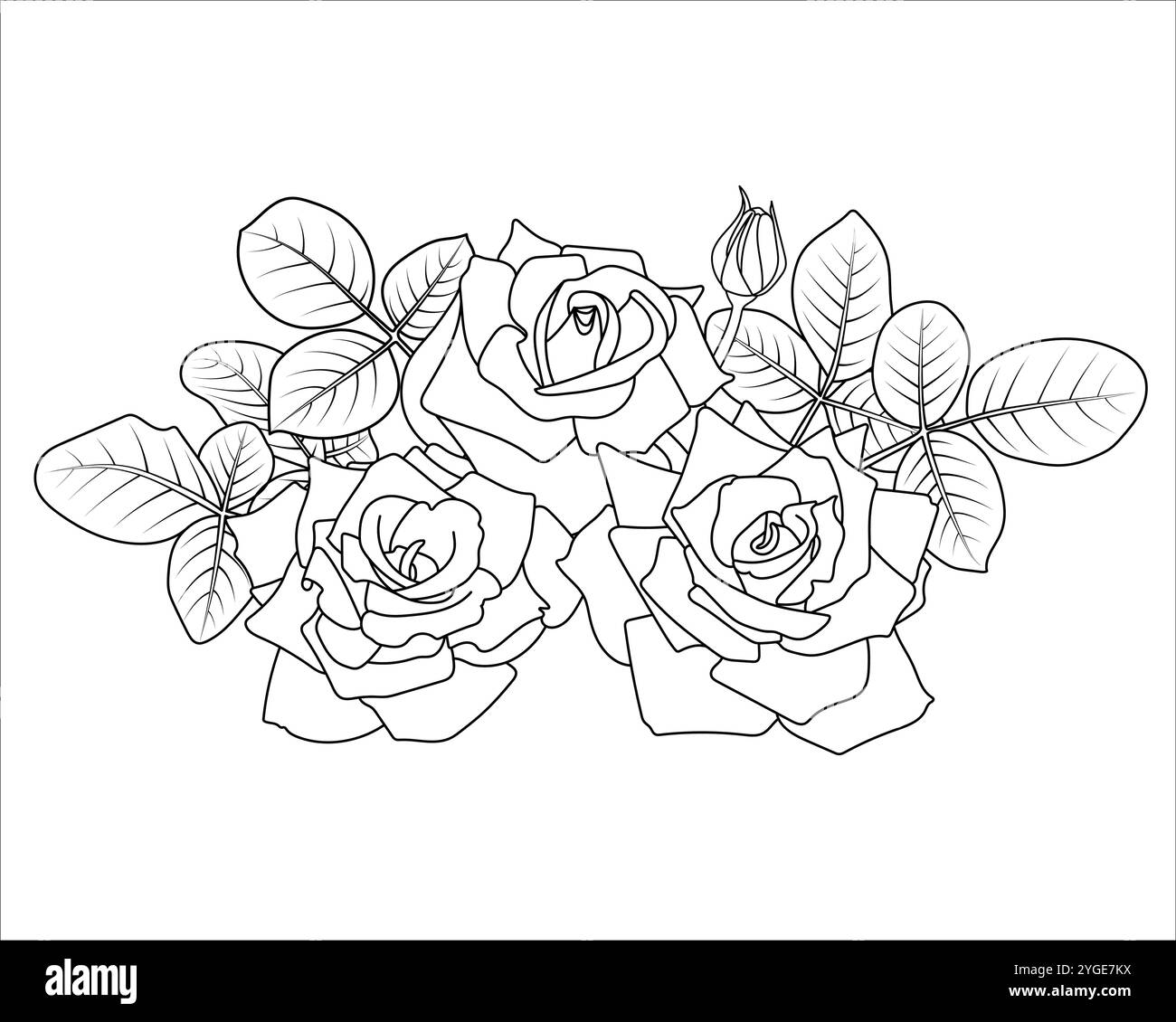 Border of flowers Black and White Stock Photos & Images - Alamy