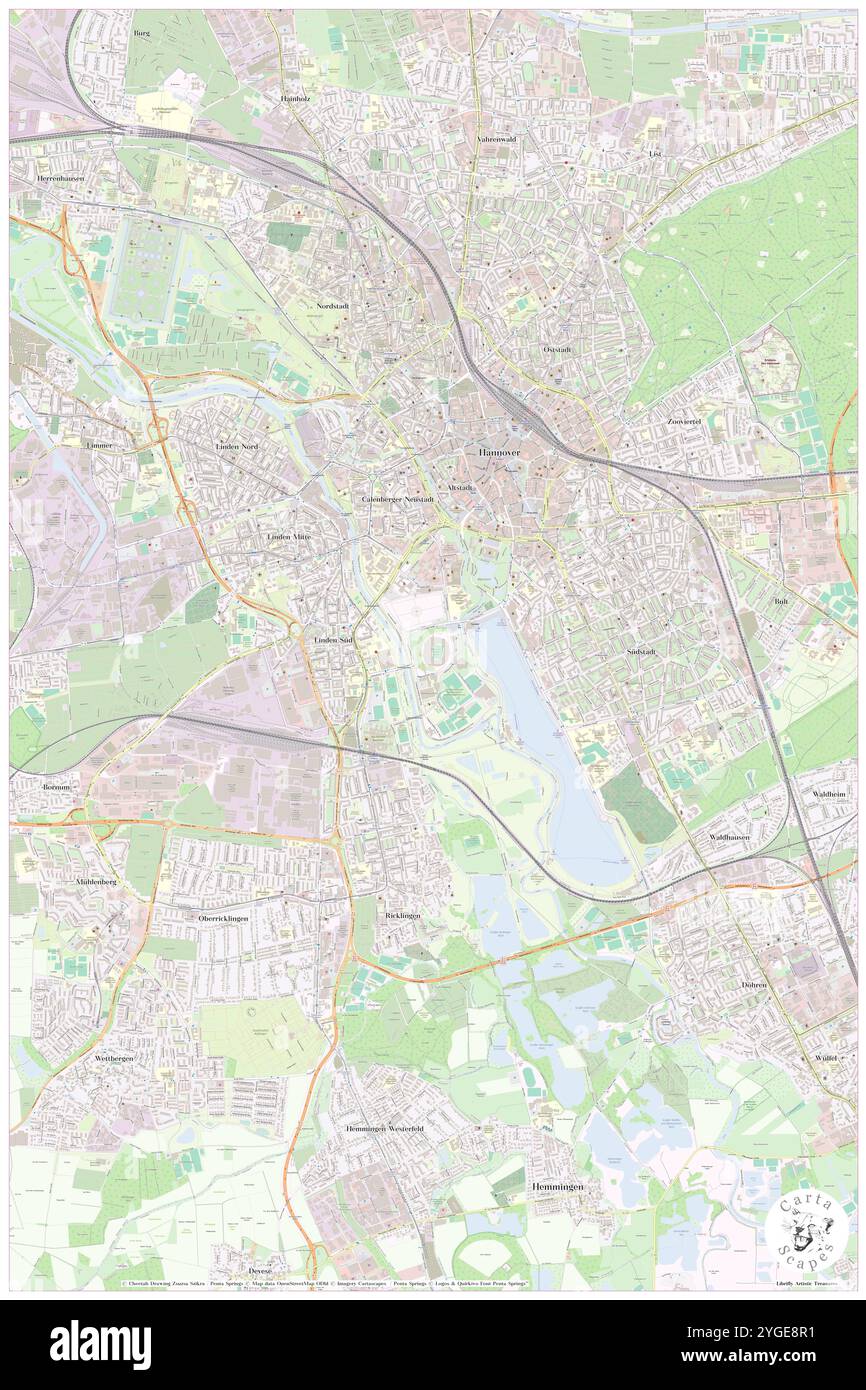 HDI-Arena, DE, Germany, Lower Saxony, N 52 21' 36'', N 9 43' 50'', map ...