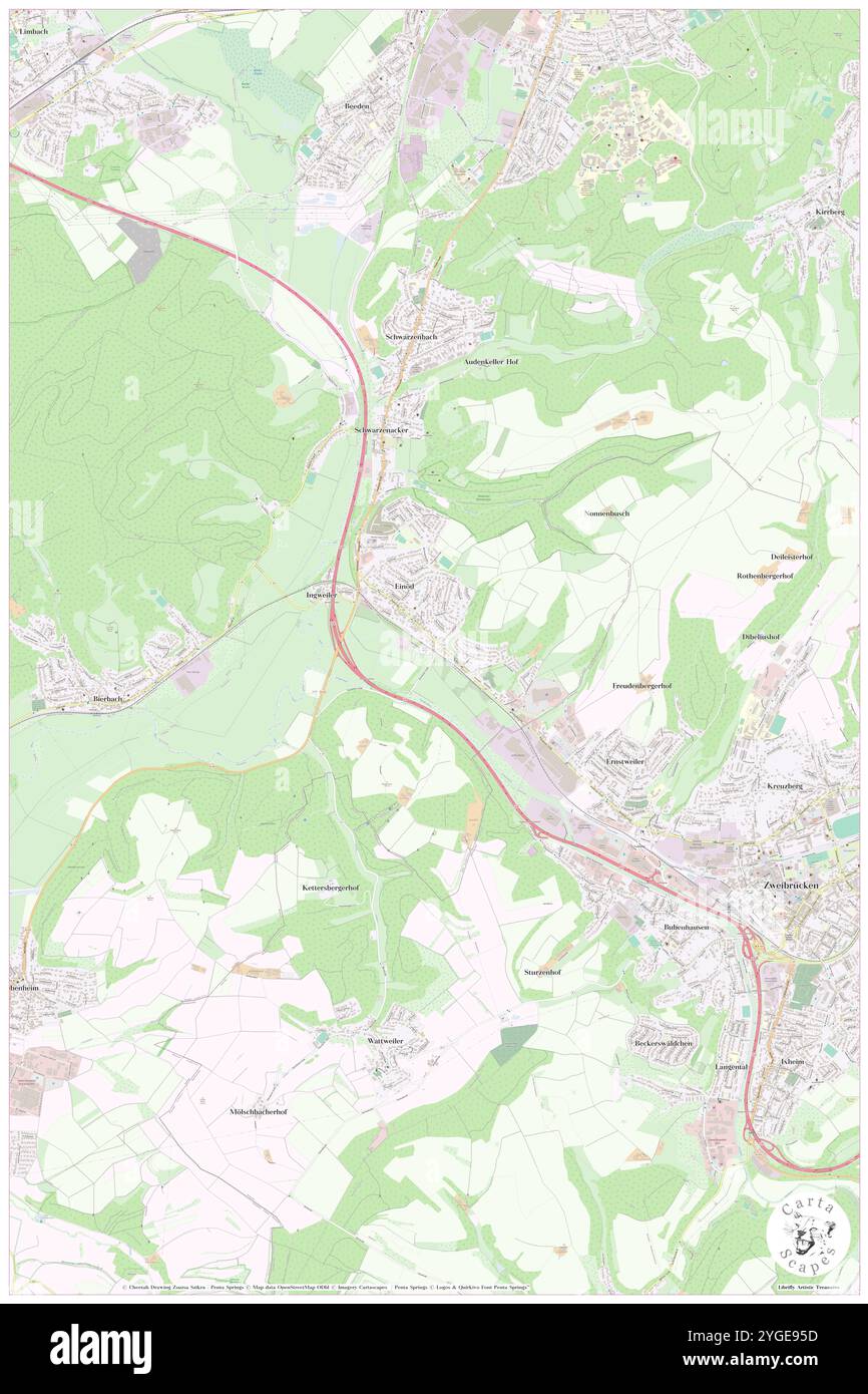 Einoed (Saar), DE, Germany, Saarland, N 49 15' 59'', N 7 19' 18'', map ...