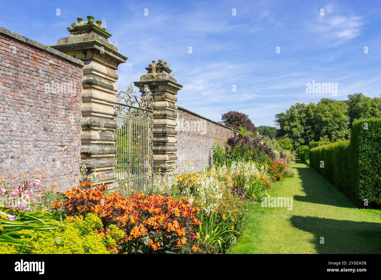Walled garden at Castle Howard Yorkshire - Castle Howard is an English ...