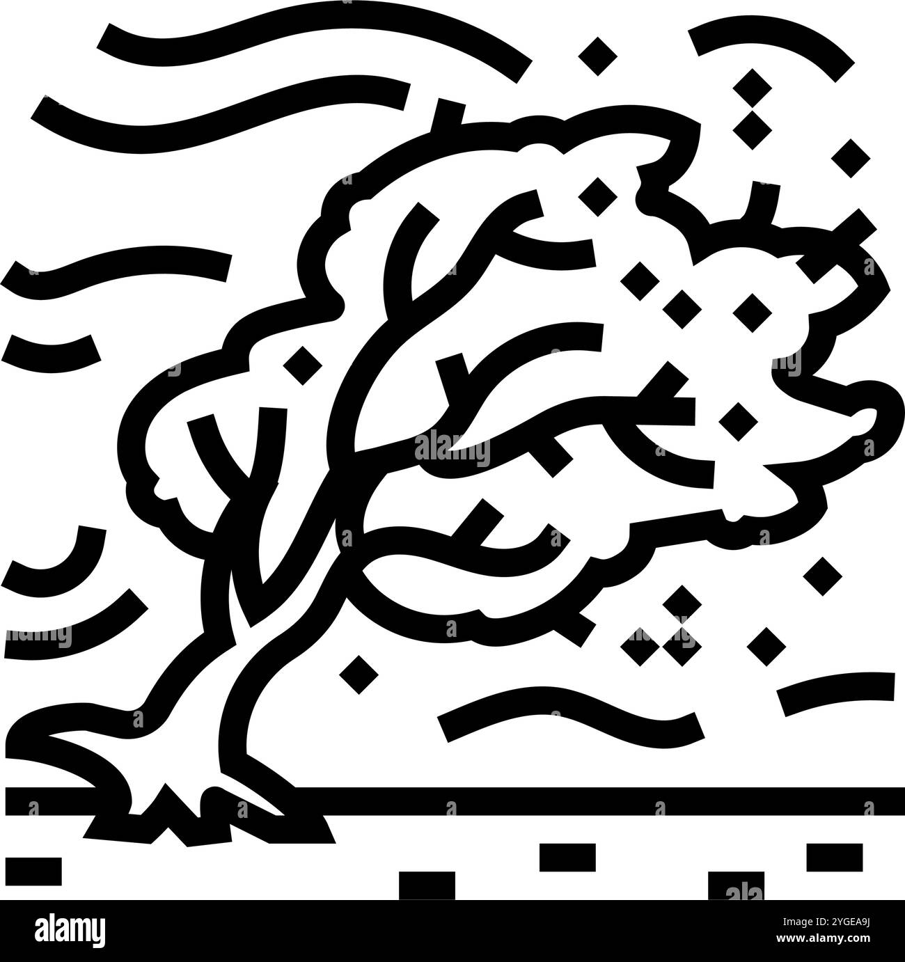 Winds damage Stock Vector Images - Alamy
