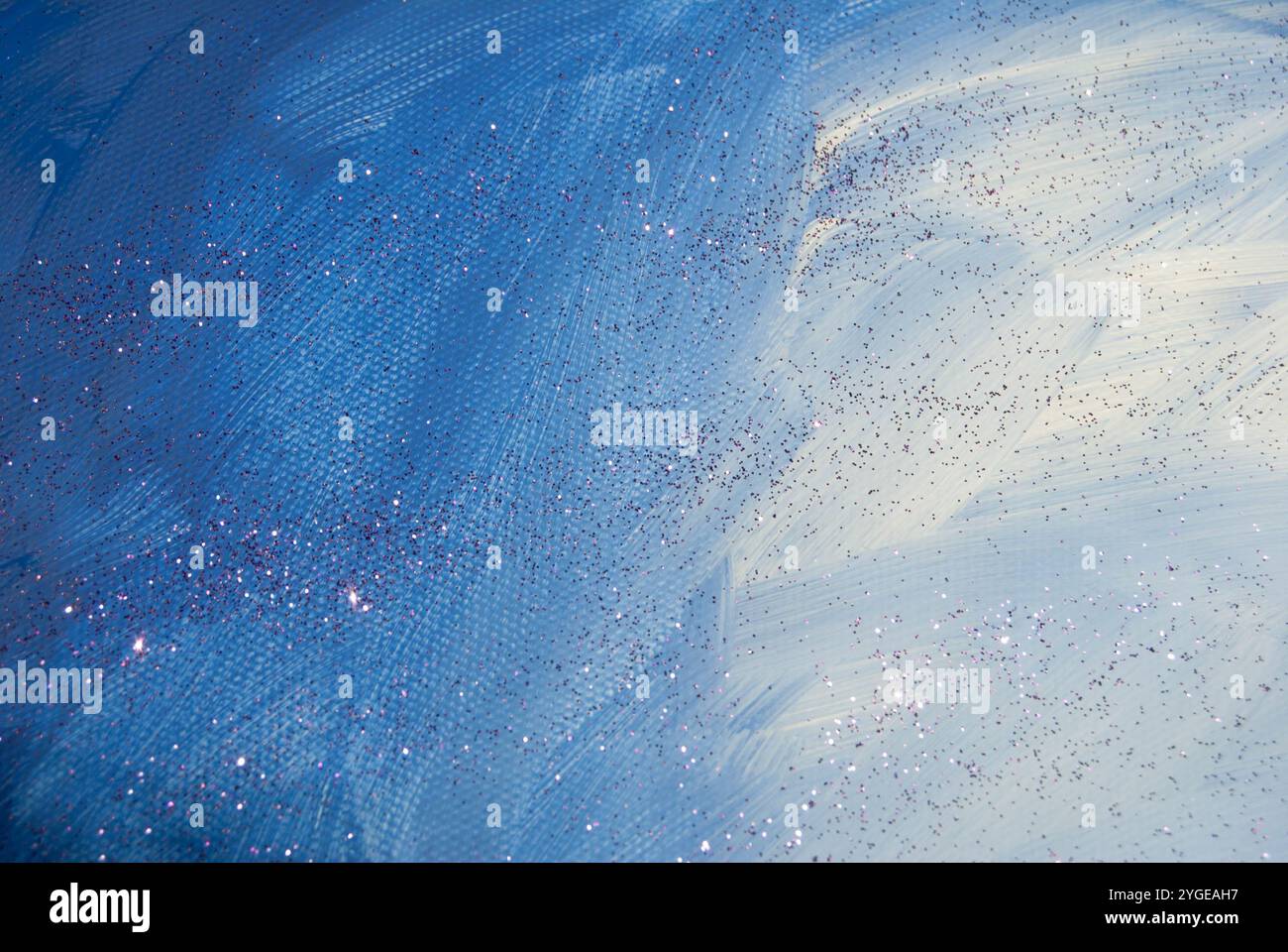 Shiny blue winter-inspired background with acrylic layers, adding depth ...