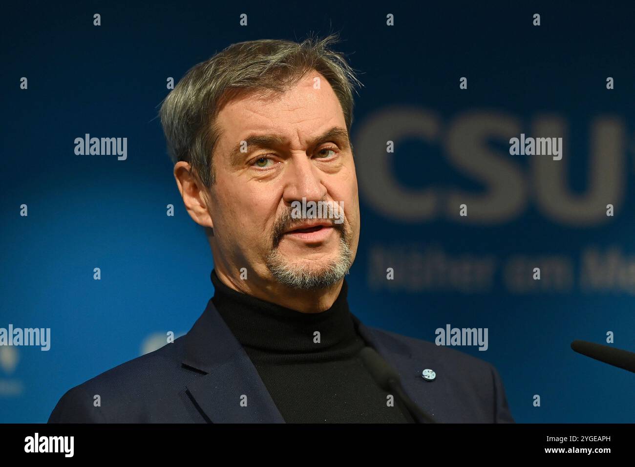 Markus SOEDER (Prime Minister of Bavaria and CSU Chairman), single ...