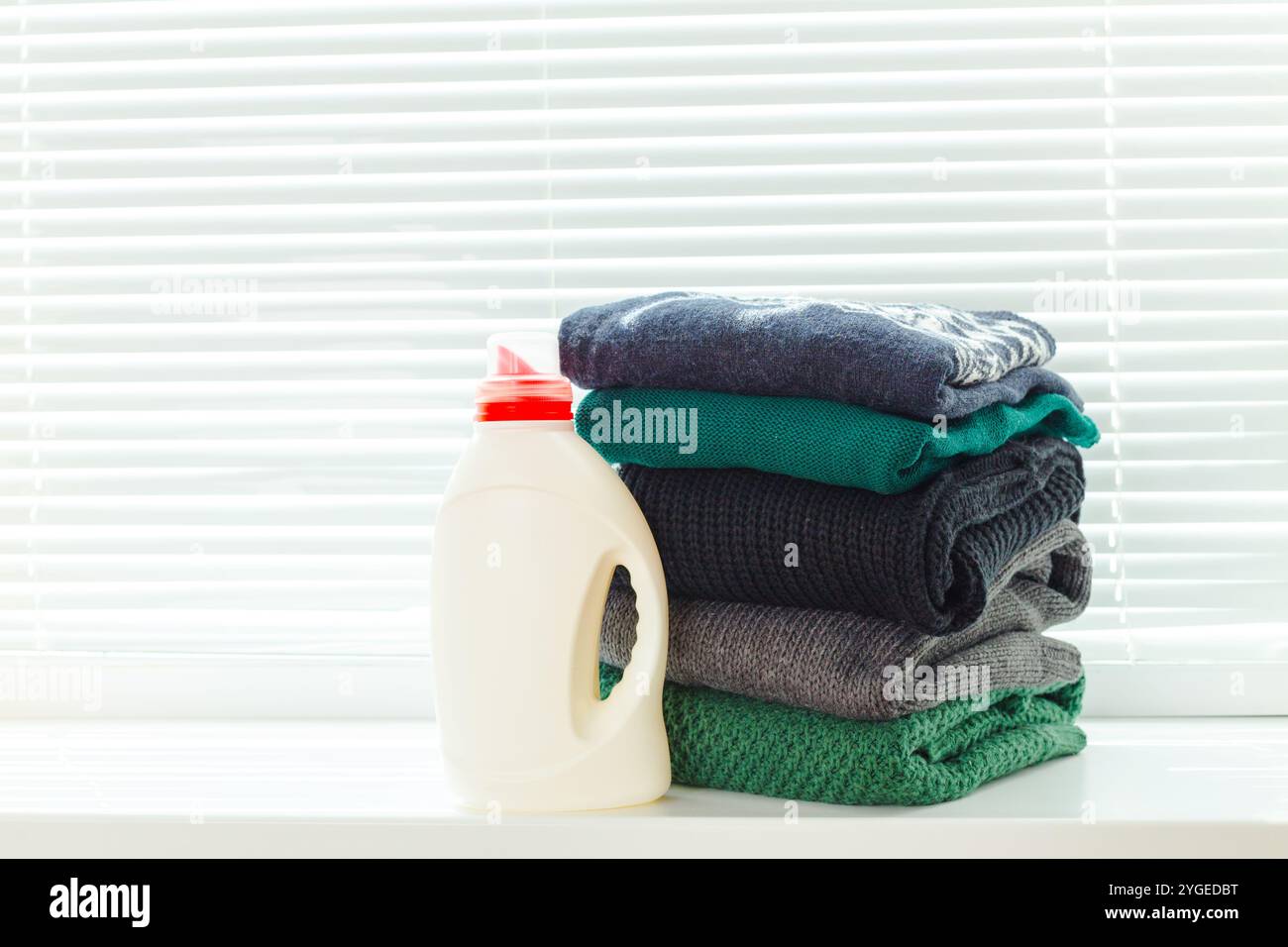 pure clothes with washing-up liquid Stock Photo - Alamy