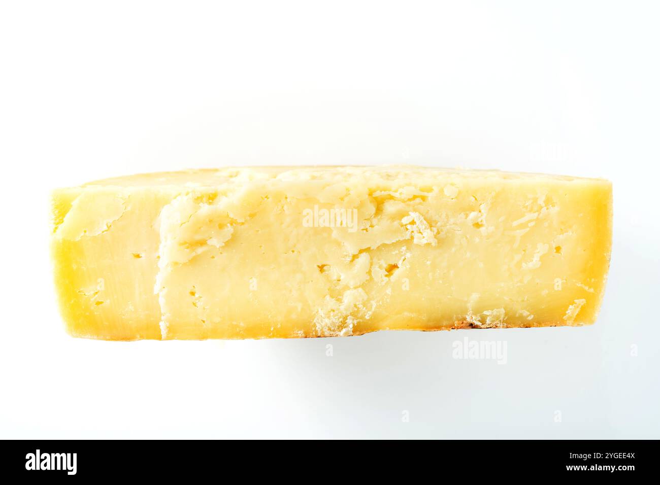 whole cut parmesan cheese shape on white. close up. cooking, dairy ...