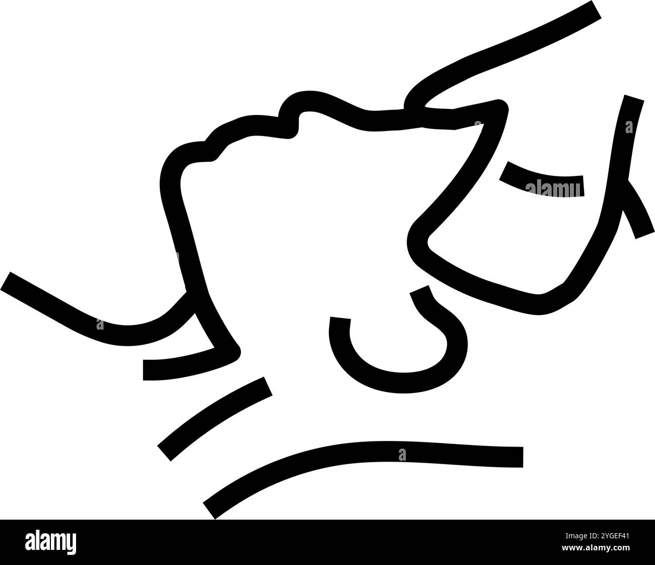 scalp massage therapy line icon vector illustration Stock Vector Image ...