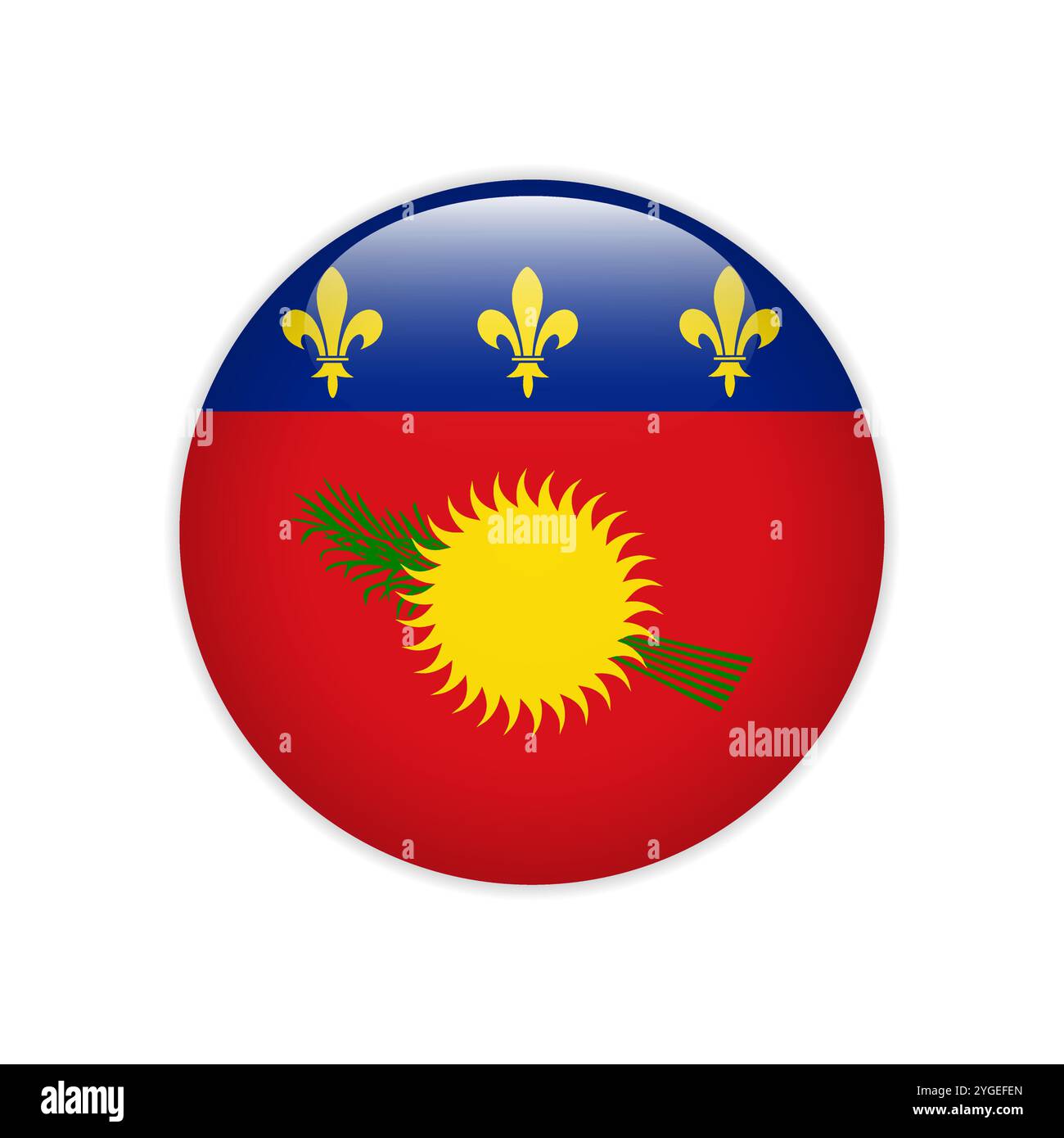 Guadeloupe flag banner background Stock Vector Images - Alamy