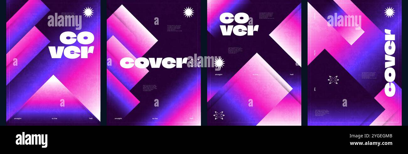 Gradient poster design hi-res stock photography and images - Alamy