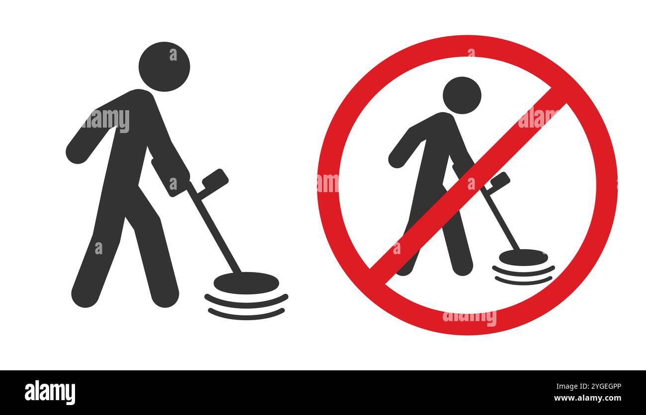 Electronic Mine Detector Stock Vector Images Alamy