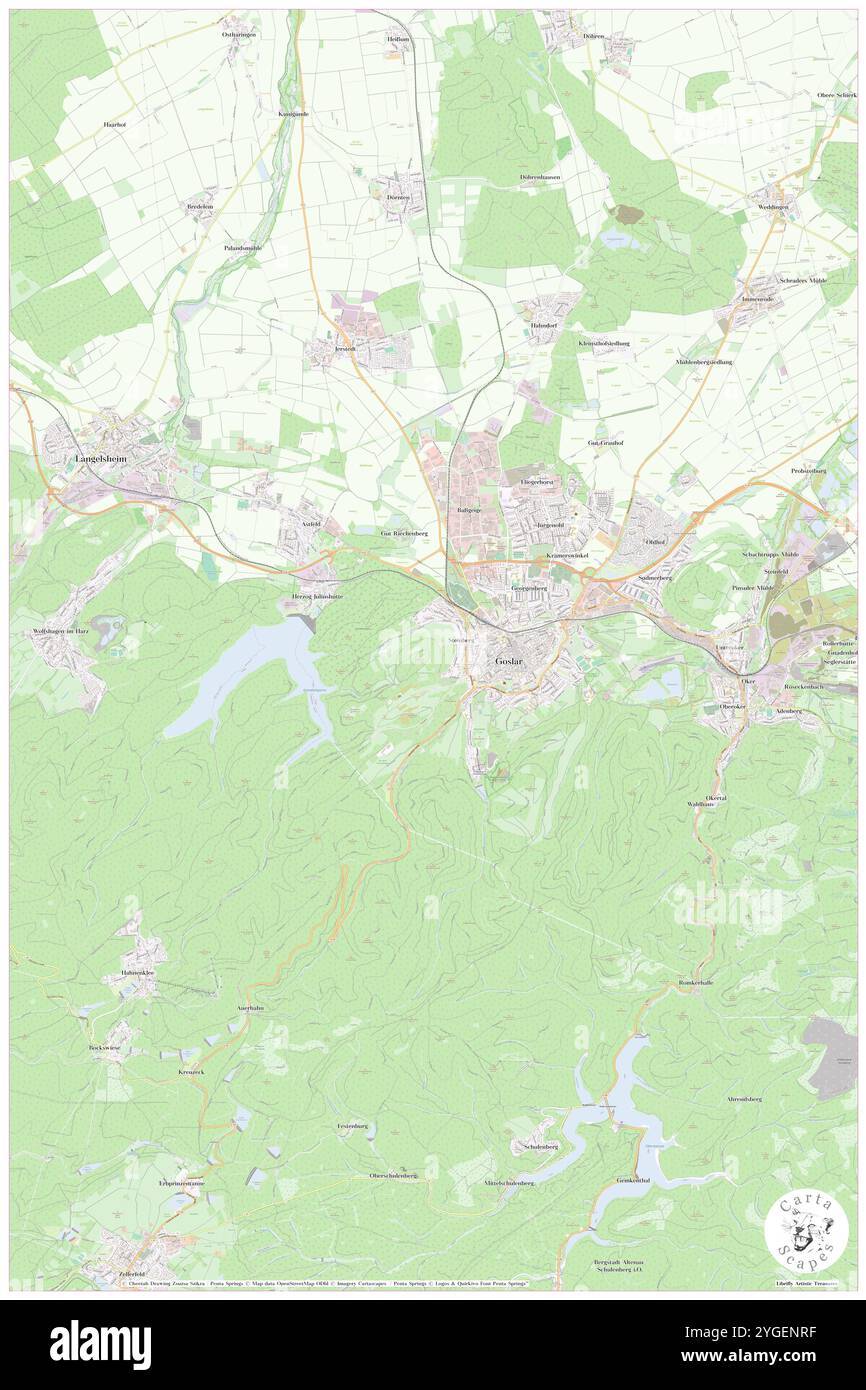 Goslar map hi-res stock photography and images - Alamy