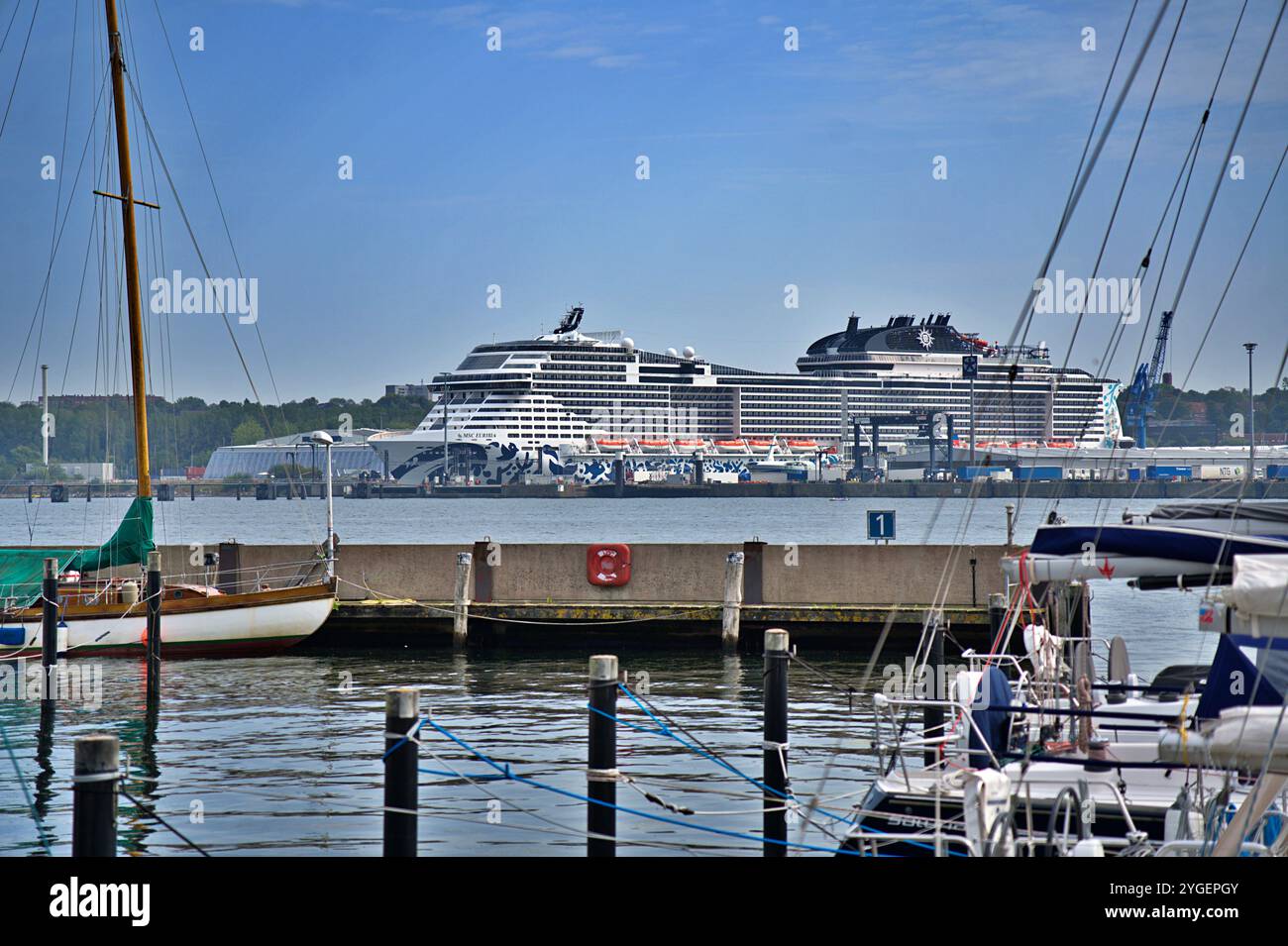 Kiel, Germany, port of Kiel, cruise liners September 06, 2024 Stock ...