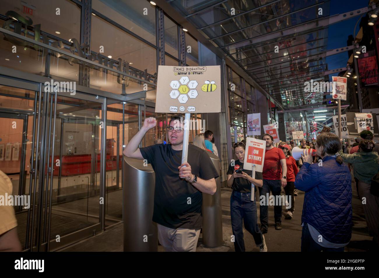 USA. 06th Nov, 2024. On November 6, 2024 members of the New York Times ...