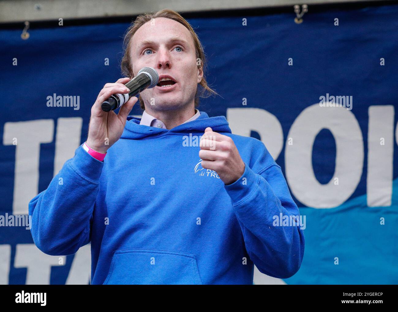 speaks at the March for Clean Water rally in London, UK Stock Photo - Alamy