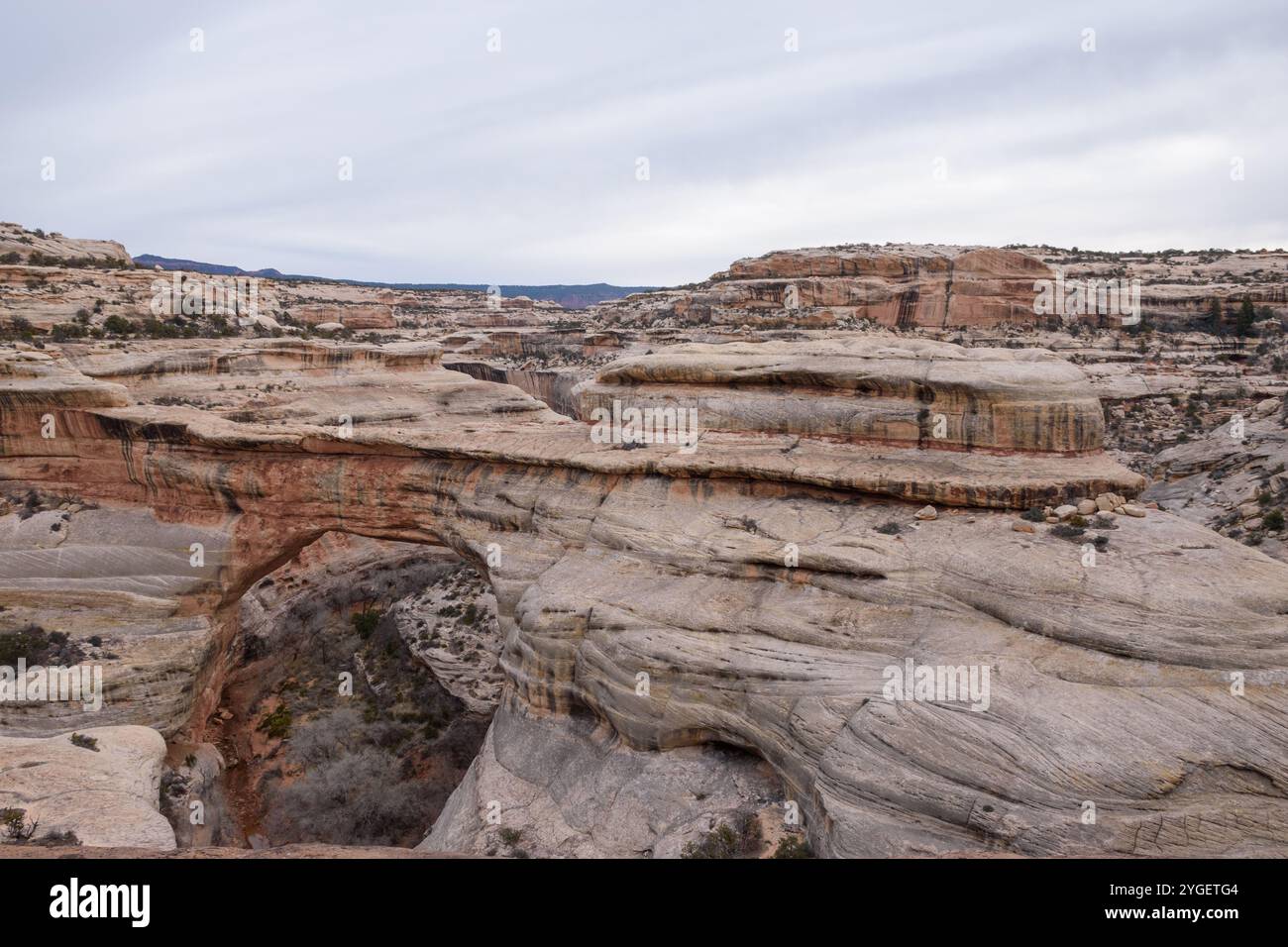 Scenic view of the awe-inspiring Sipapu Bridge, a natural rock ...