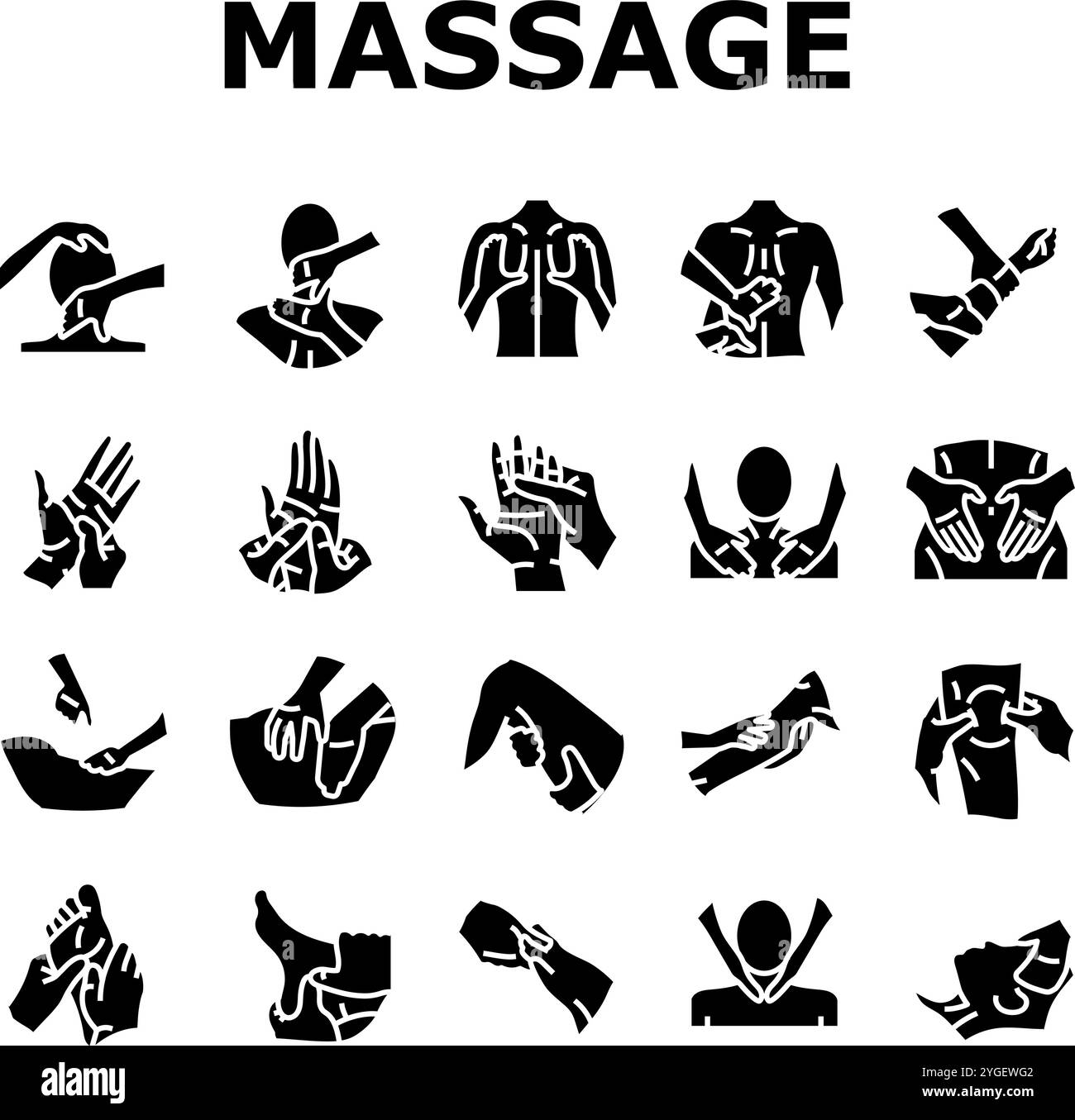 Relief muscle relaxation Black and White Stock Photos & Images - Alamy