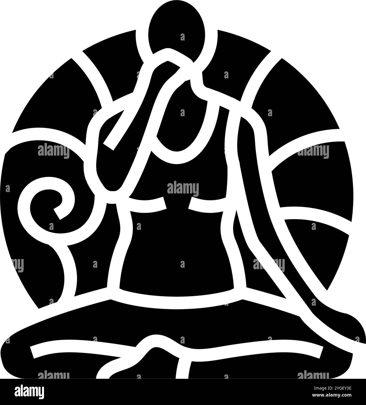 pranayama ayurveda glyph icon vector illustration Stock Vector Image ... pranayama ayurveda glyph icon vector illustration Stock Vector Image ...