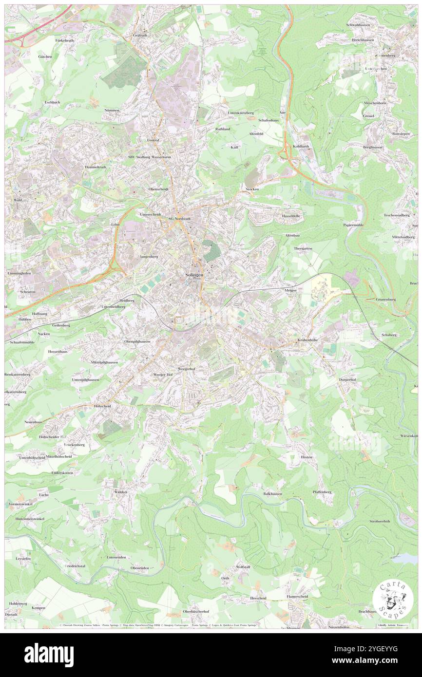 Solingen Mitte, Düsseldorf District, DE, Germany, North Rhine ...
