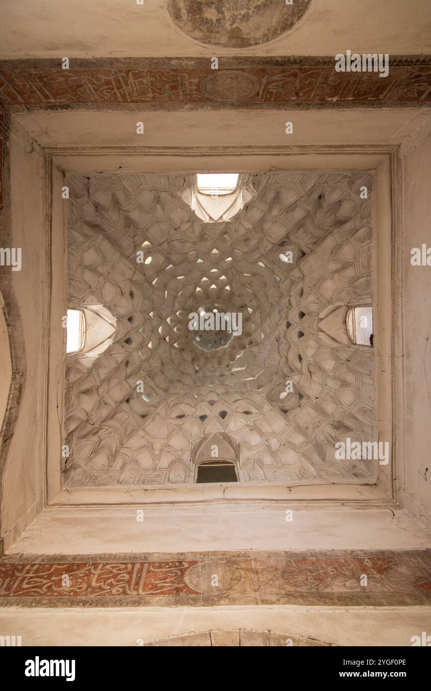 muqarnas dome of vestibule, Hospital of Nur al-Din, Damascus Stock ...