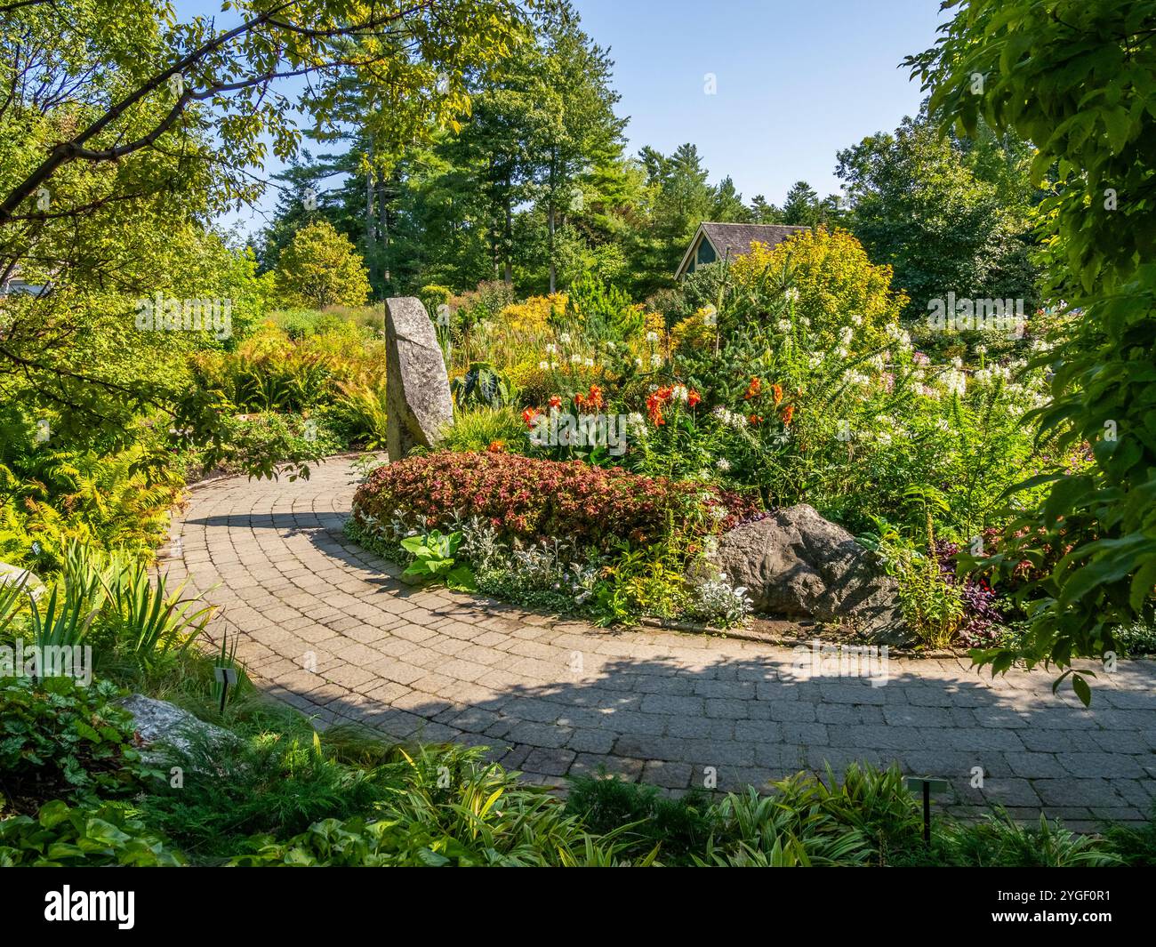 Fall in the Coastal Maine Botanical Gardens in Boothbay Harbor Maine ...