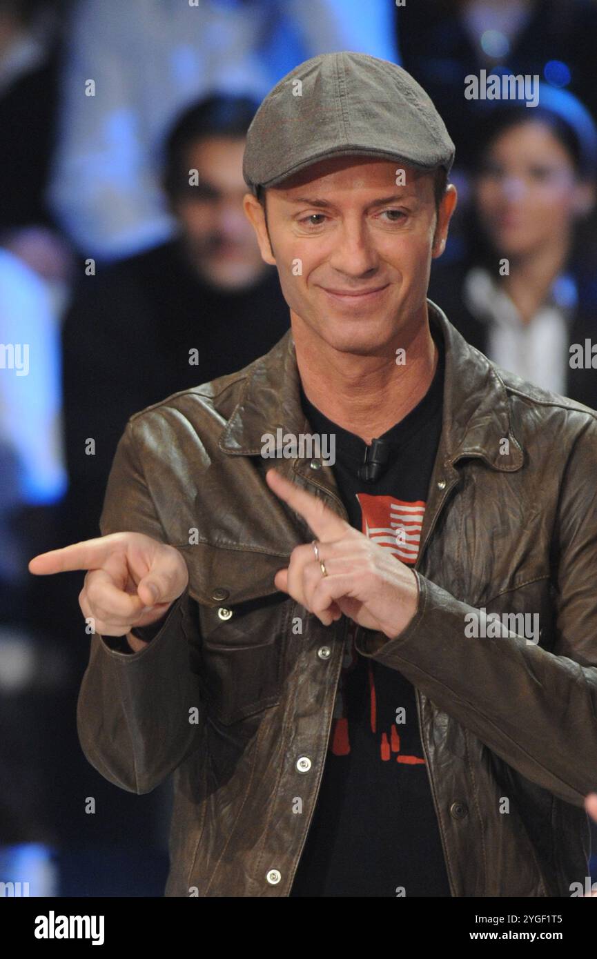 Milan Italy 27/09/2008: Raf,Italian singer,during the television show ...