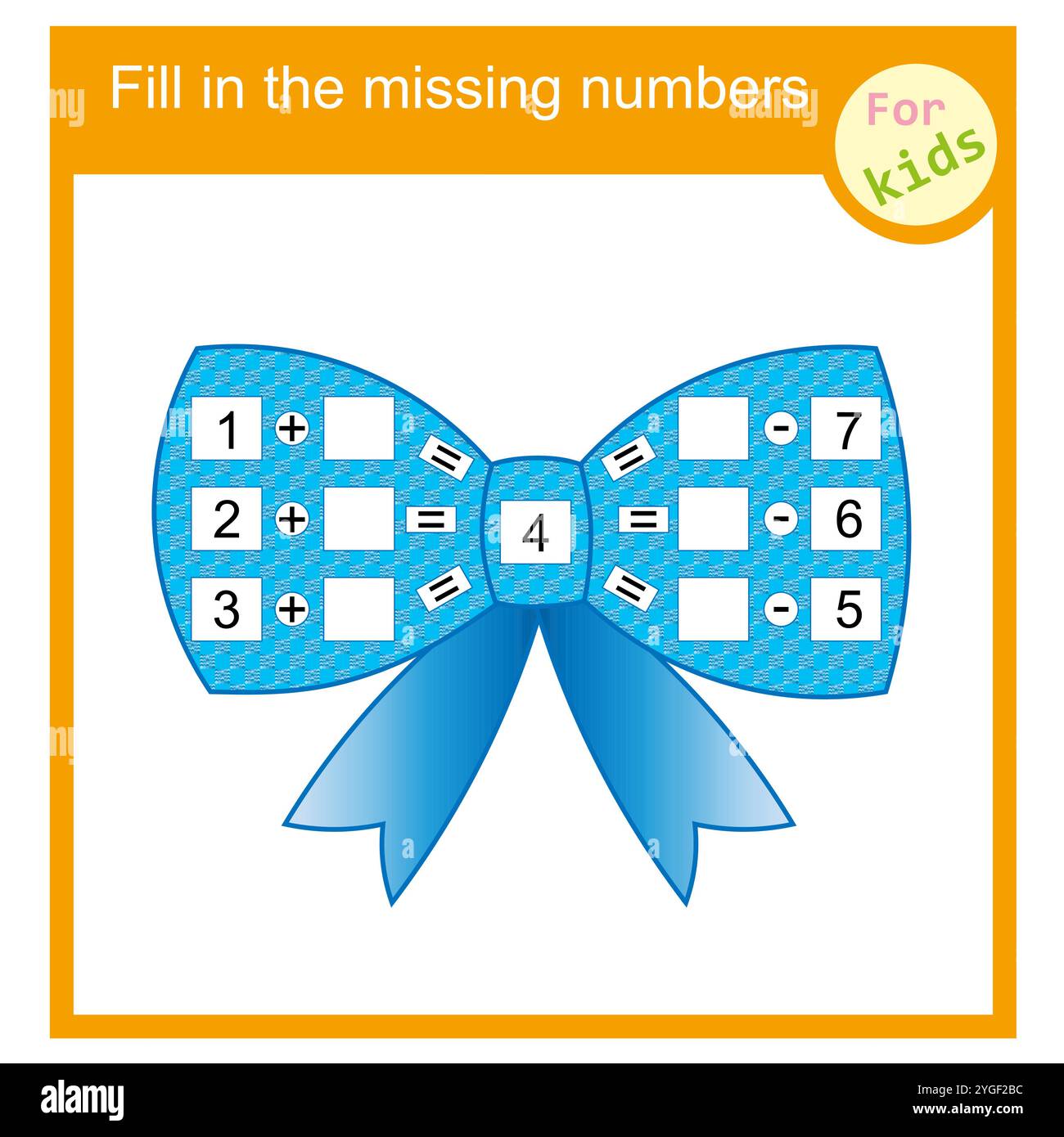 Math activity for children. Preschool worksheet activity. Vector ...