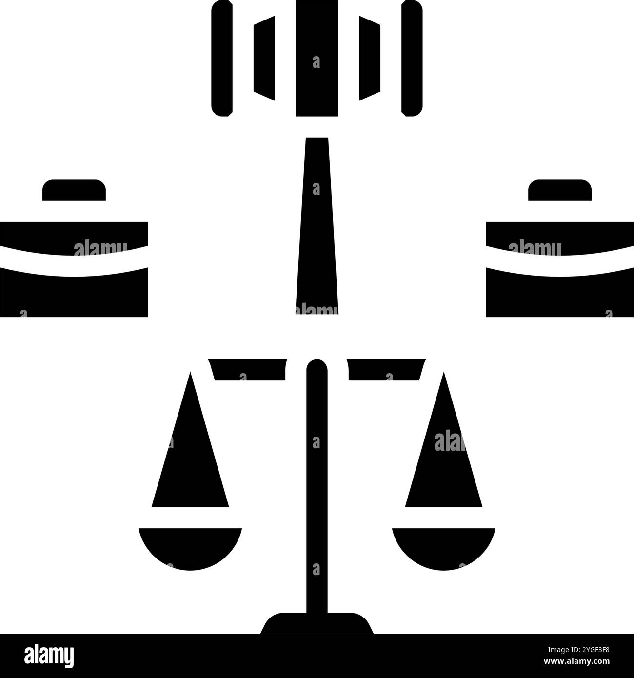 business litigation corporate law glyph icon vector illustration Stock ...