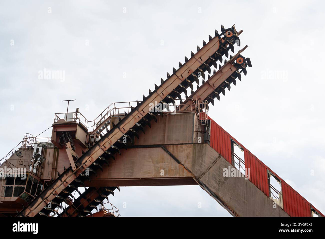 Giant transport machine for coal at former coal mine Zollverein in ...
