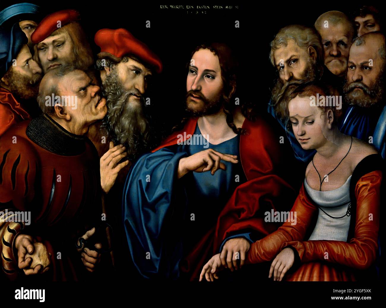 Christ and the Adulteress 1532 by Lucas Cranach the Elder (1472-1553 ...