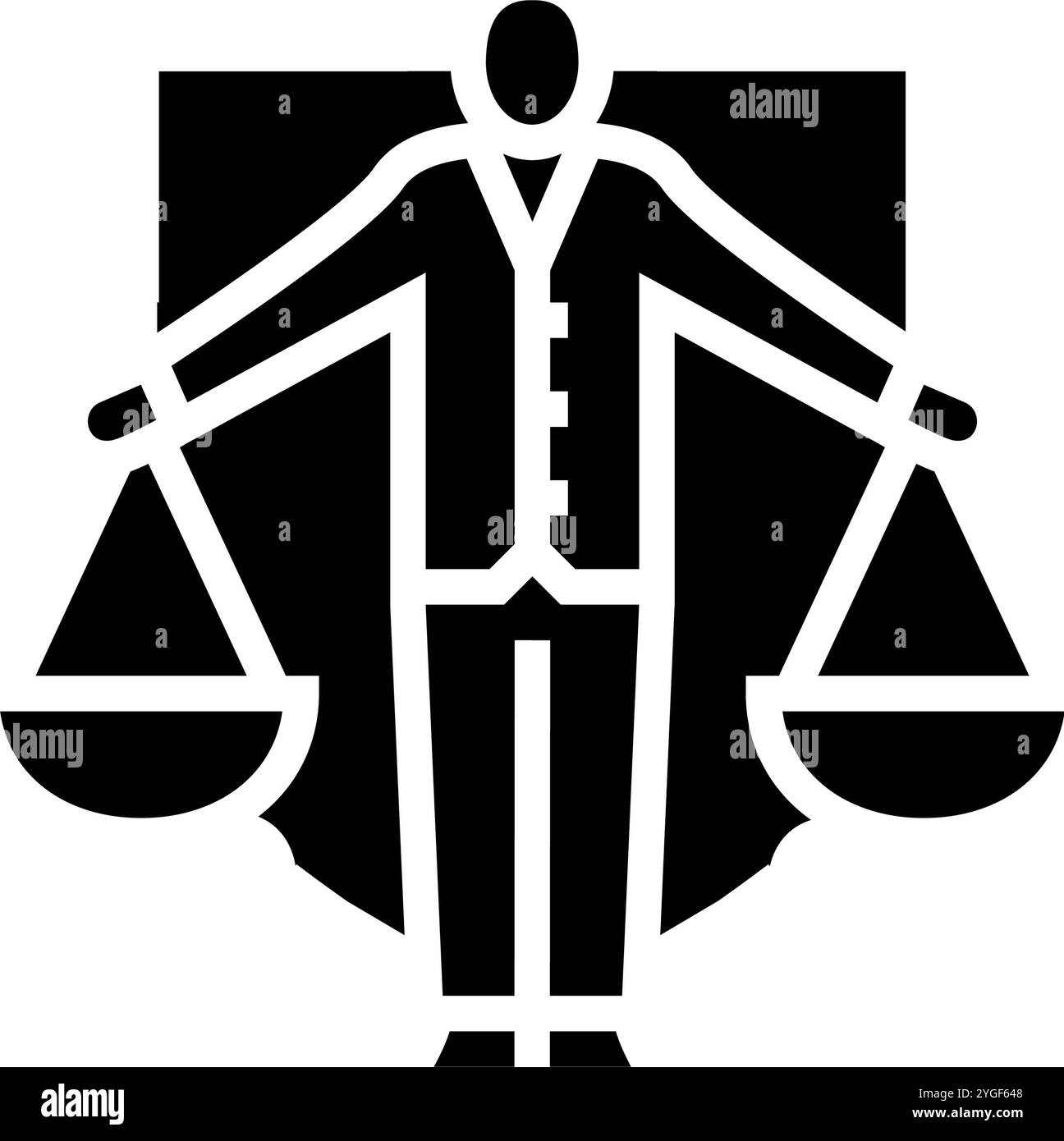 legal ethics corporate law glyph icon vector illustration Stock Vector ...