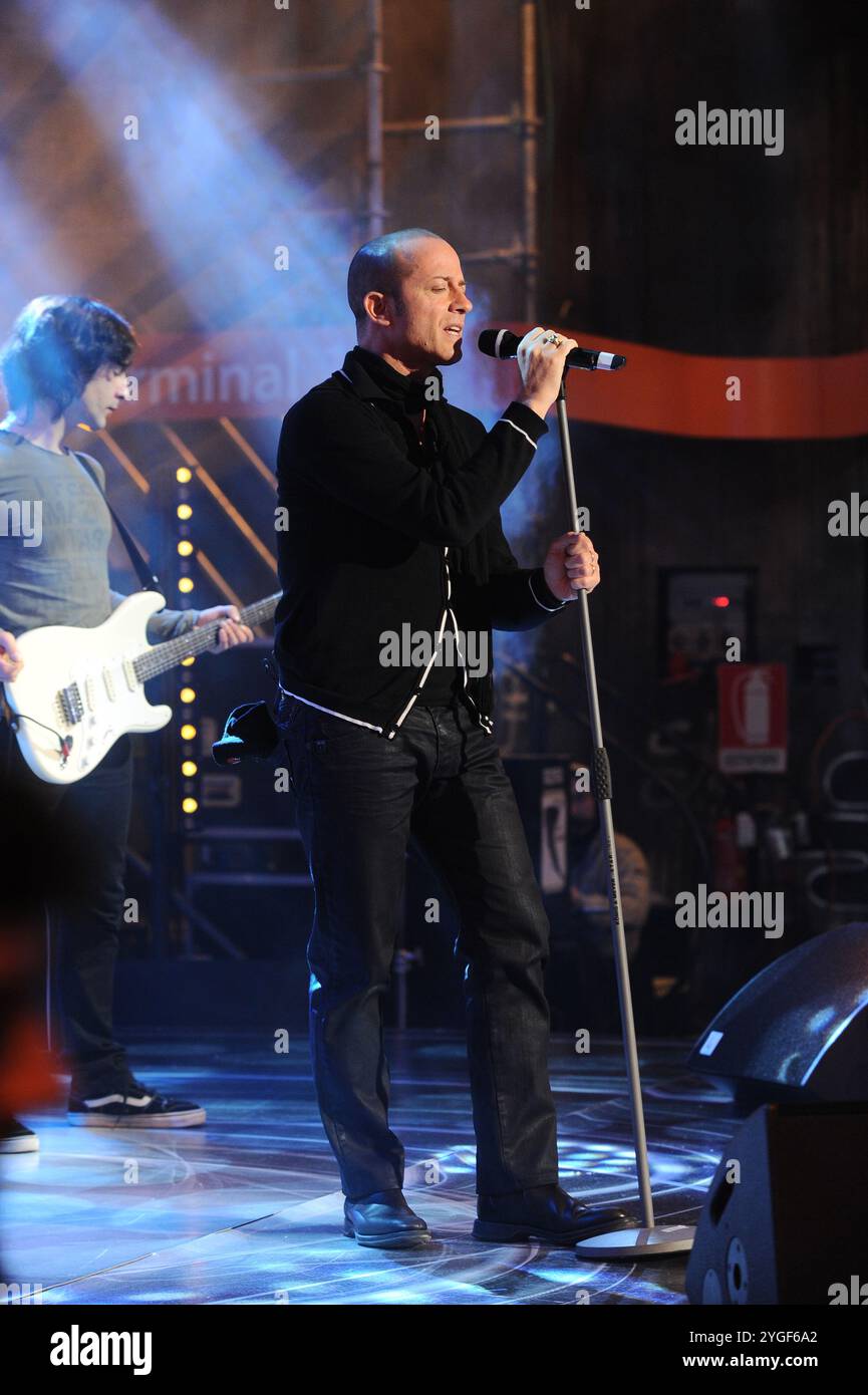Milan Italy 05/02/2009: Raf,Italian singer,during the television show ...