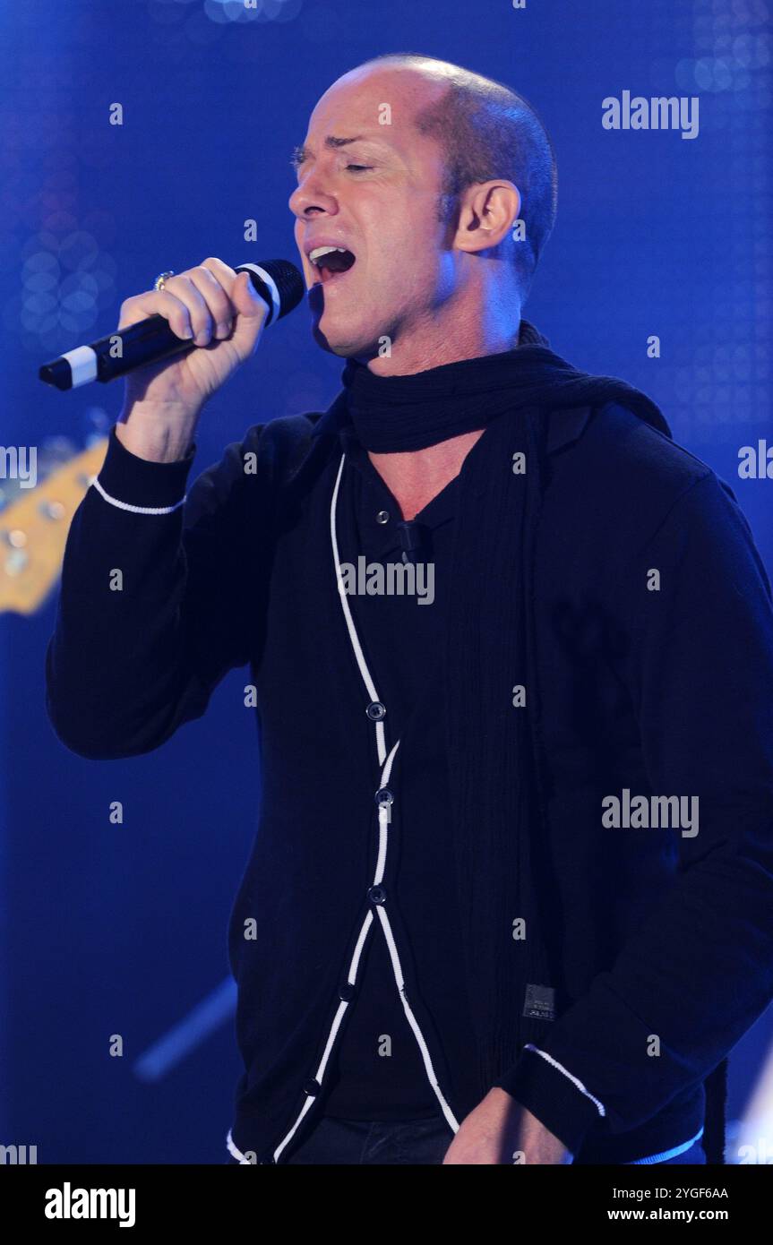 Milan Italy 05/02/2009: Raf,Italian singer,during the television show ...