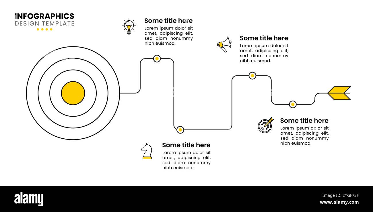 Infographic template with icons and 4 options or steps. Goal. Can be ...