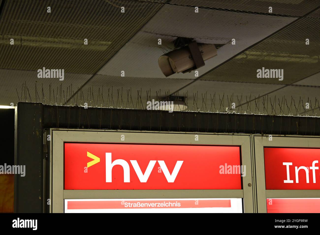 Hamburg, Germany. 07th Nov, 2024. A surveillance camera can be seen ...