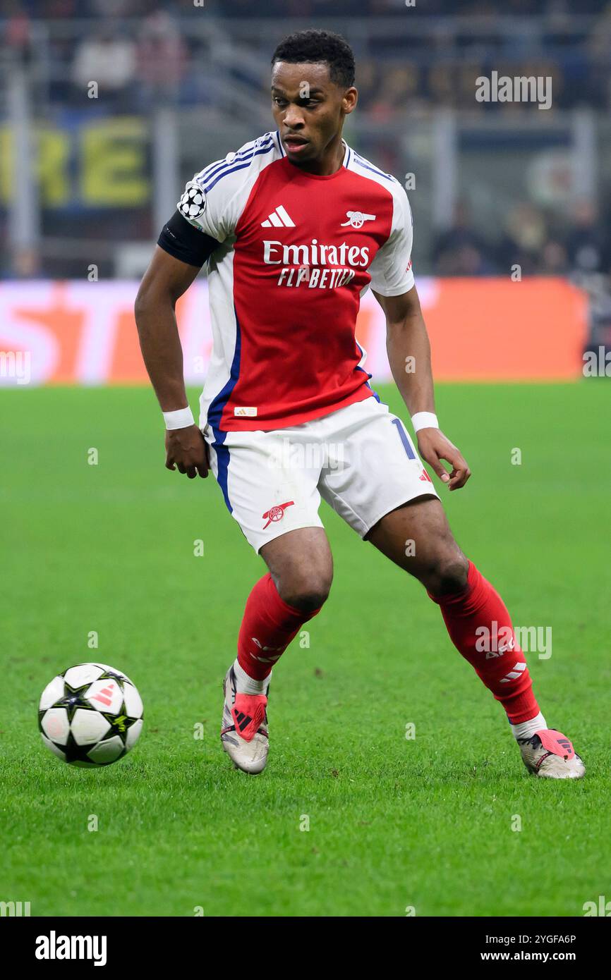 Jurrien Timber of Arsenal FC during the UEFA Champions League 2024/2025 ...