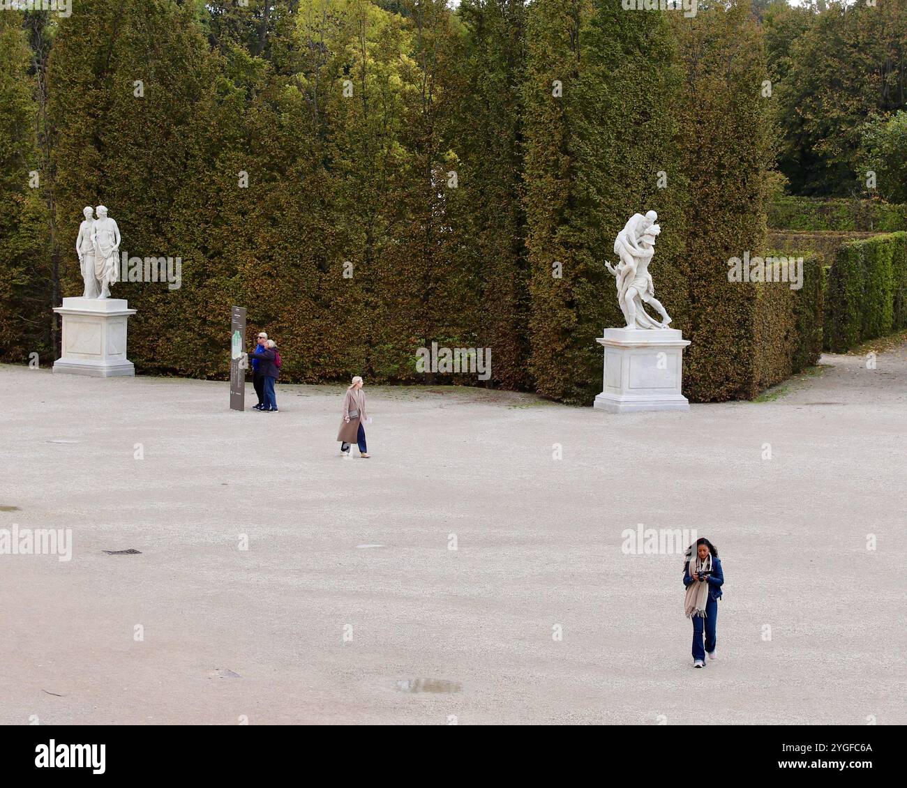 Vienna, Austria - October 6 2024: Schönbrunn Palace Gardens with ...