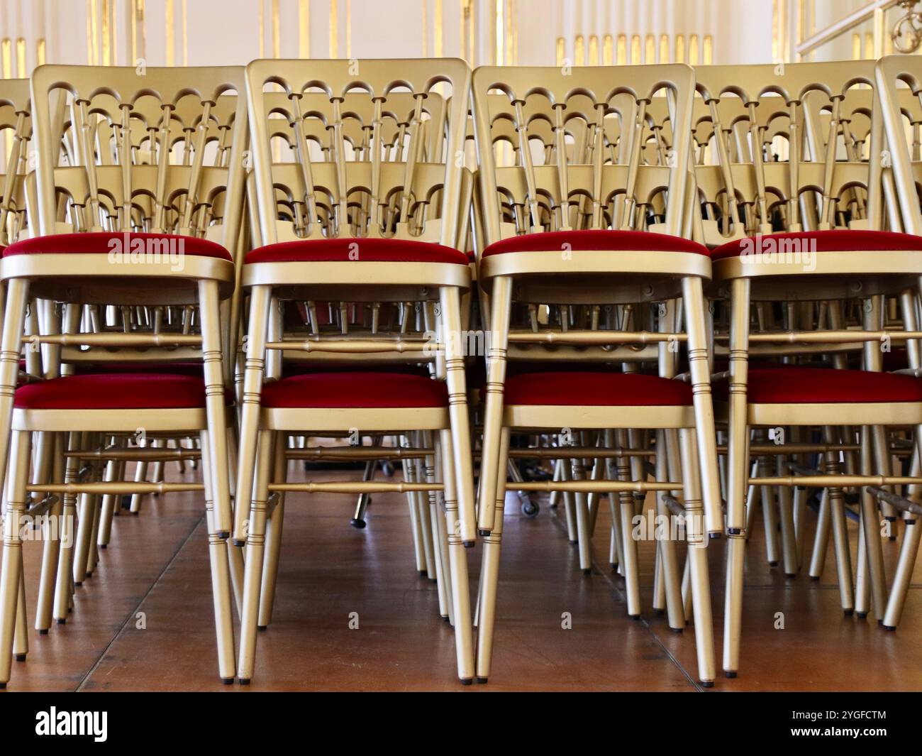 Close up empty conference venue hi-res stock photography and images - Alamy