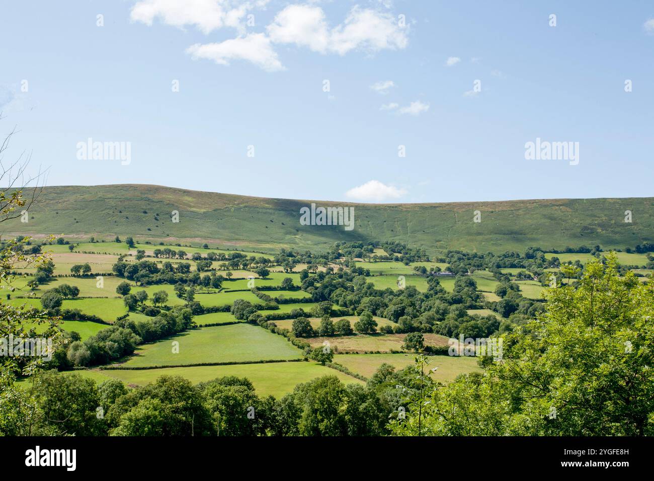 View of the Black Mountains Stock Photo - Alamy