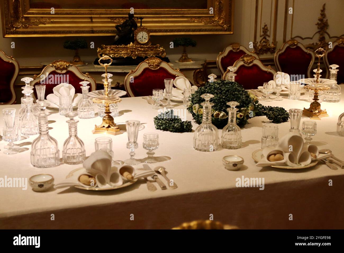 Vienna, Austria - October 6 2024: Elegant Imperial Dining Table Display ...