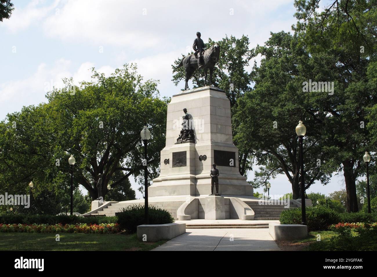 General William Tecumseh Sherman Monument, unveiled in 1903 in Sherman ...