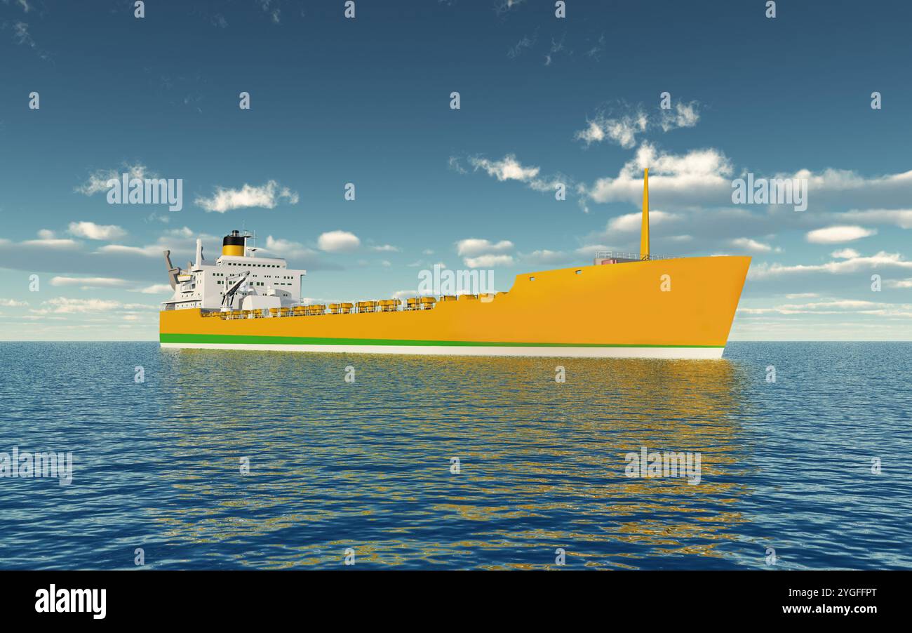 3d ship sea cargo hi-res stock photography and images - Alamy