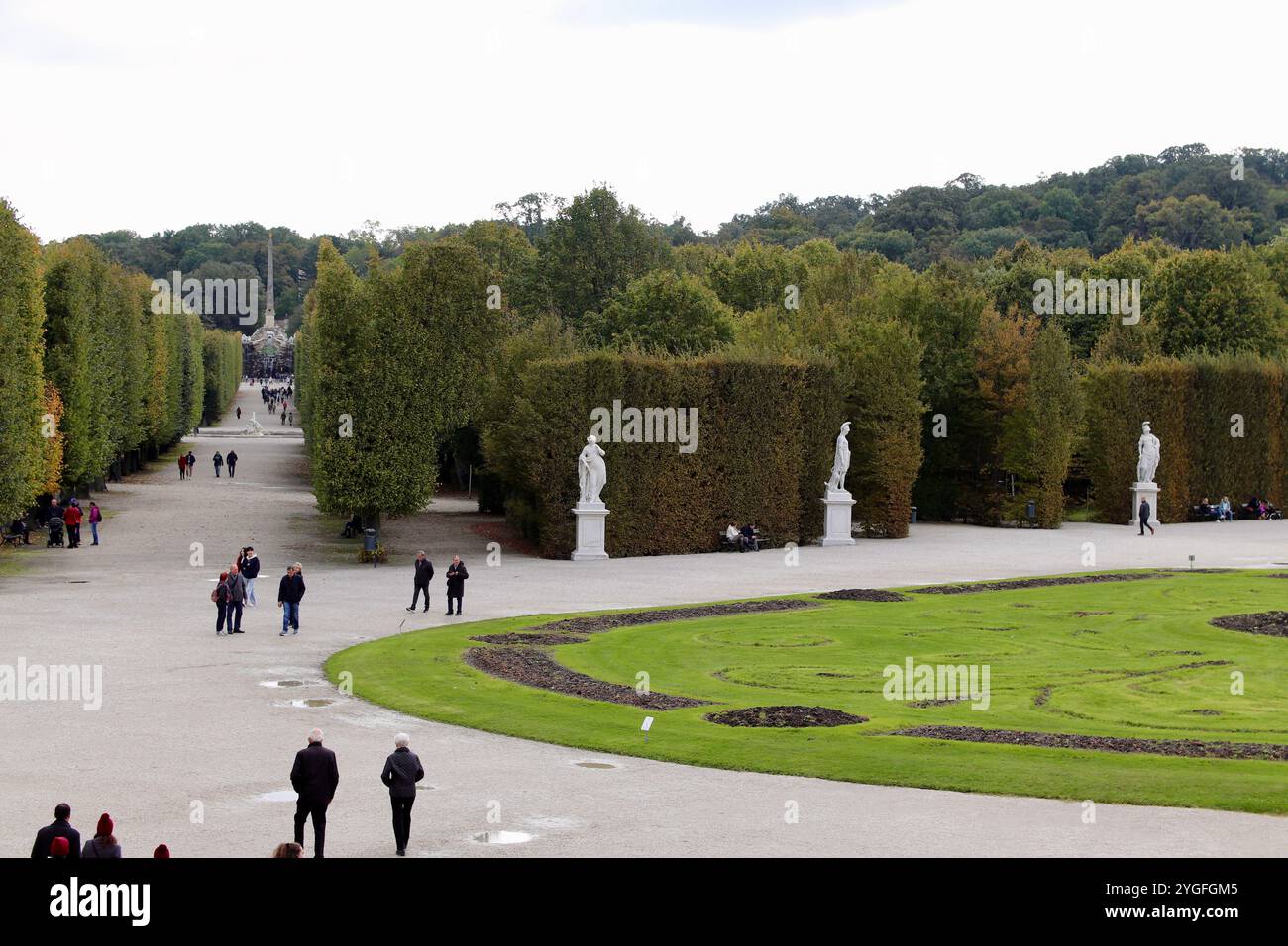Vienna, Austria - October 6 2024: Schönbrunn Palace Gardens with ...